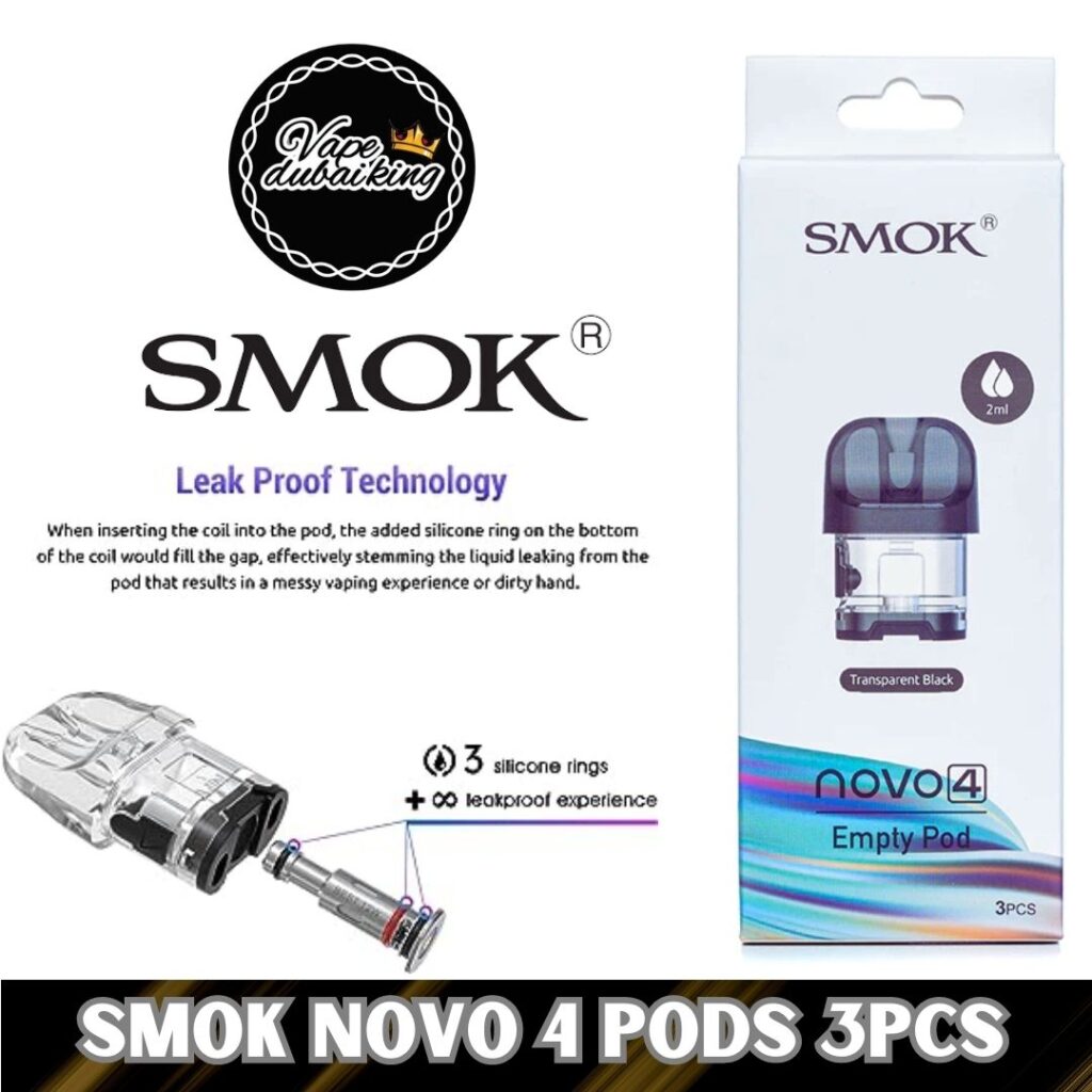 Smok Novo 4 Replacement Pods 3pc/Pack - Vape Dubai King