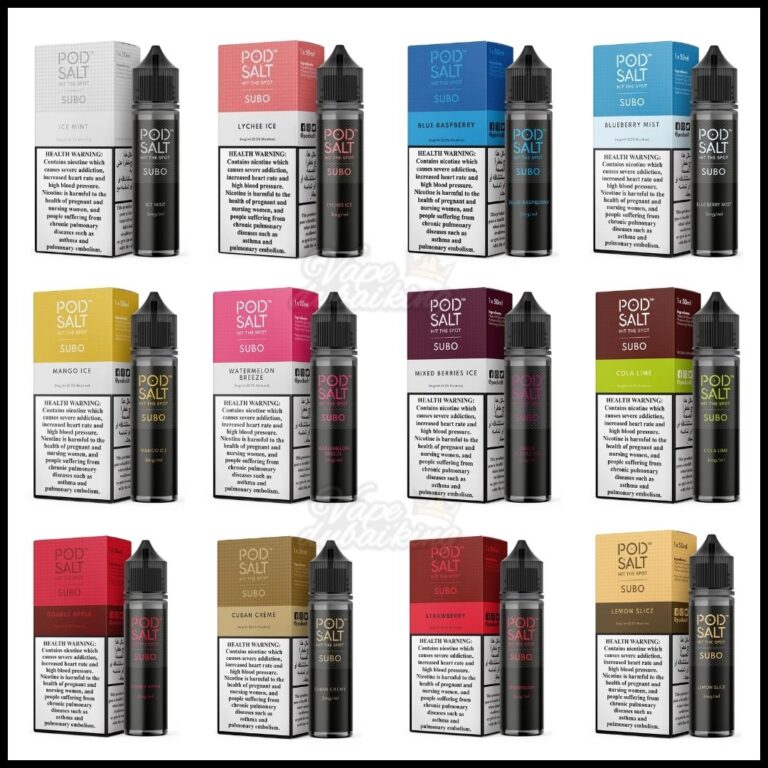 Pod Salt E-Liquid | Subo E-Juice 50ml 3mg - Vape Dubai King