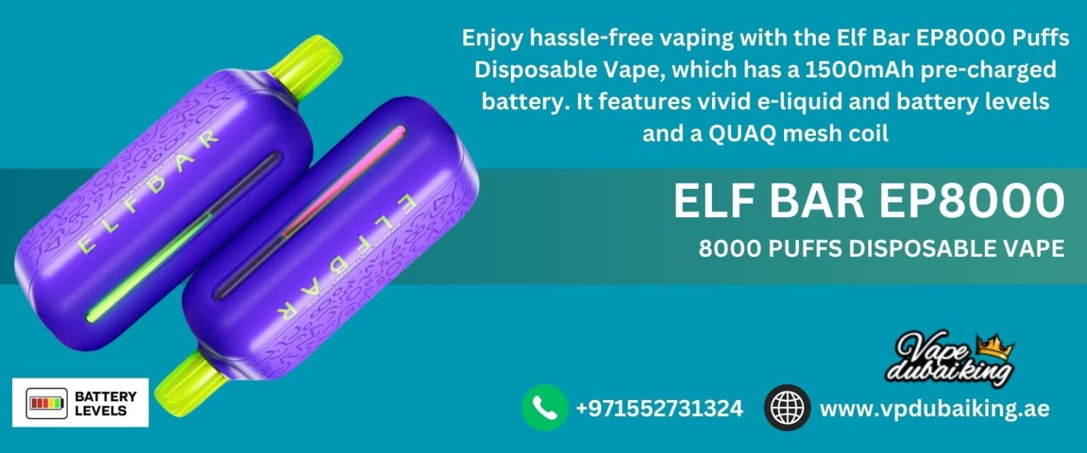 ELF Bar EP8000 Puffs Disposable Vape 20mg - Vape Dubai King