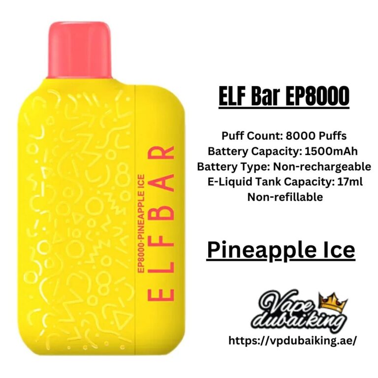 ELF Bar EP8000 Puffs Disposable Vape 20mg - Vape Dubai King