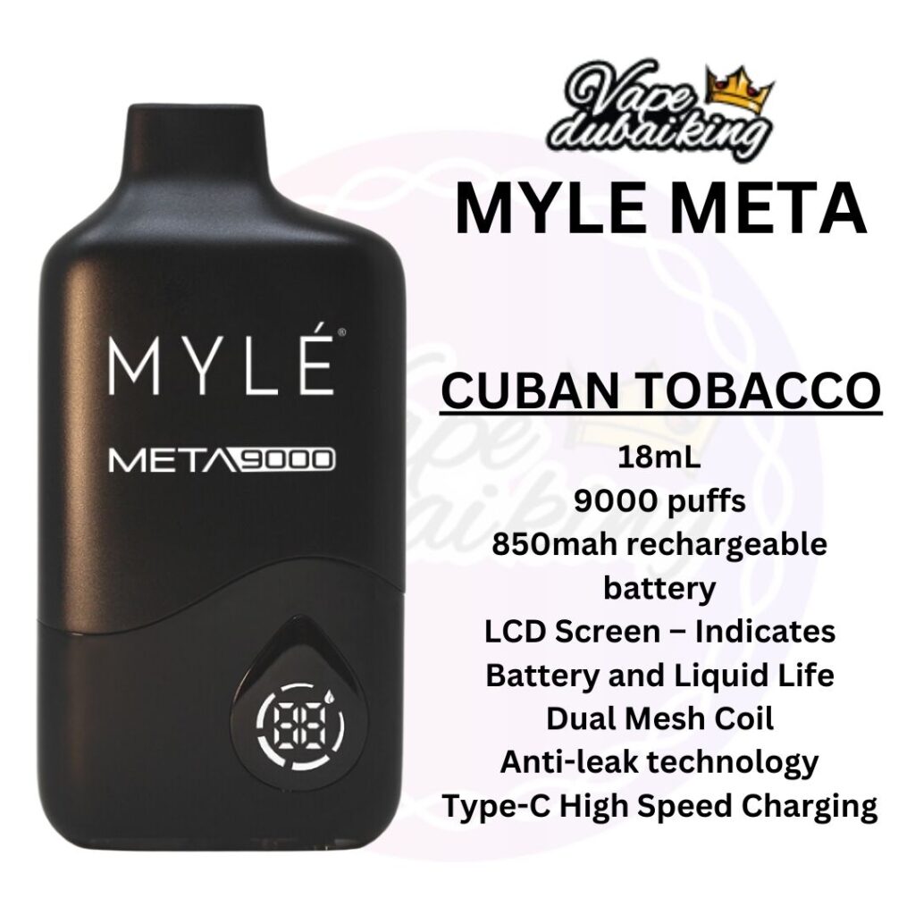 Myle Meta 9000 Puffs Disposable Vape 5% Nicotine - Vape Dubai King