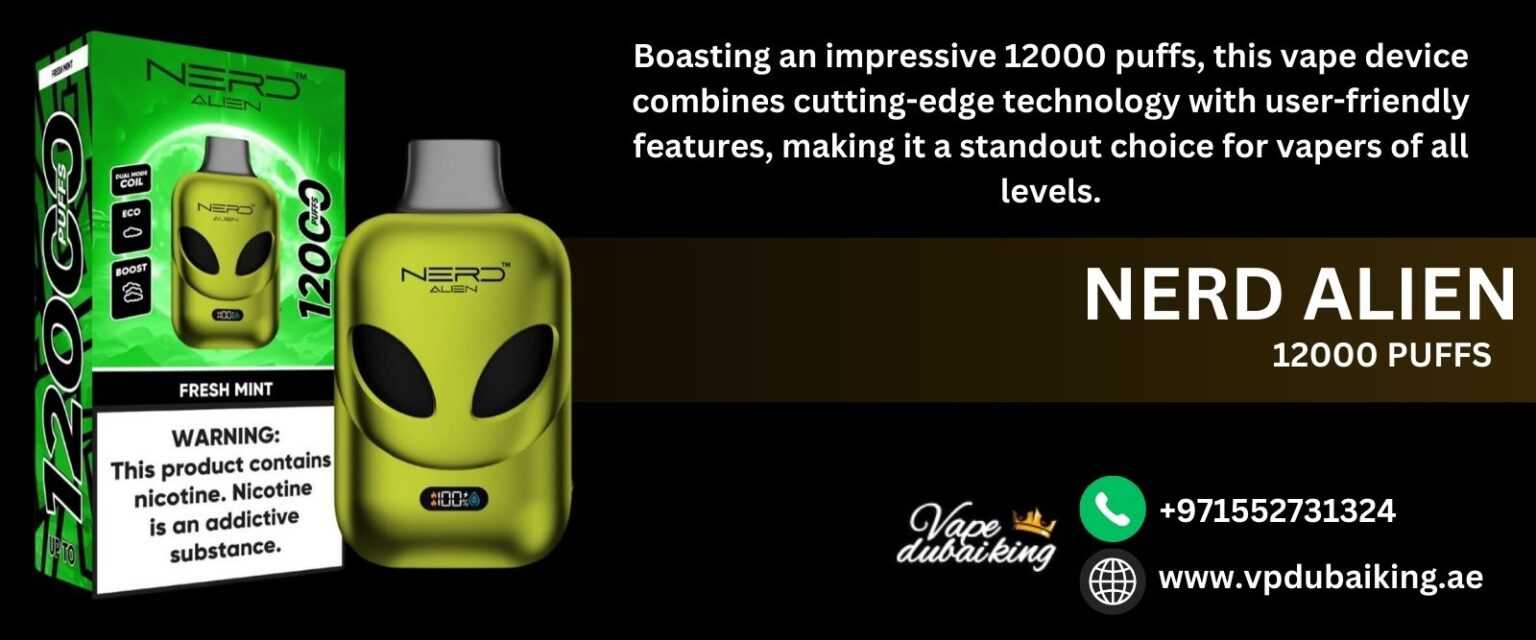 Nerd Alien 12000 Puffs Disposable Vape 20MG - Vape Dubai King