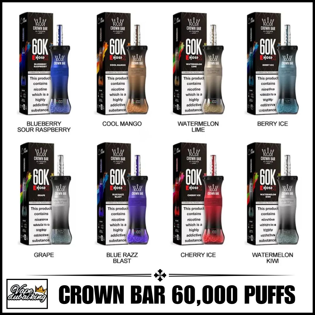 Al Fakher E Hose X 60000 Puffs Crown Bar Hookah Disposable Vape - Vape ...